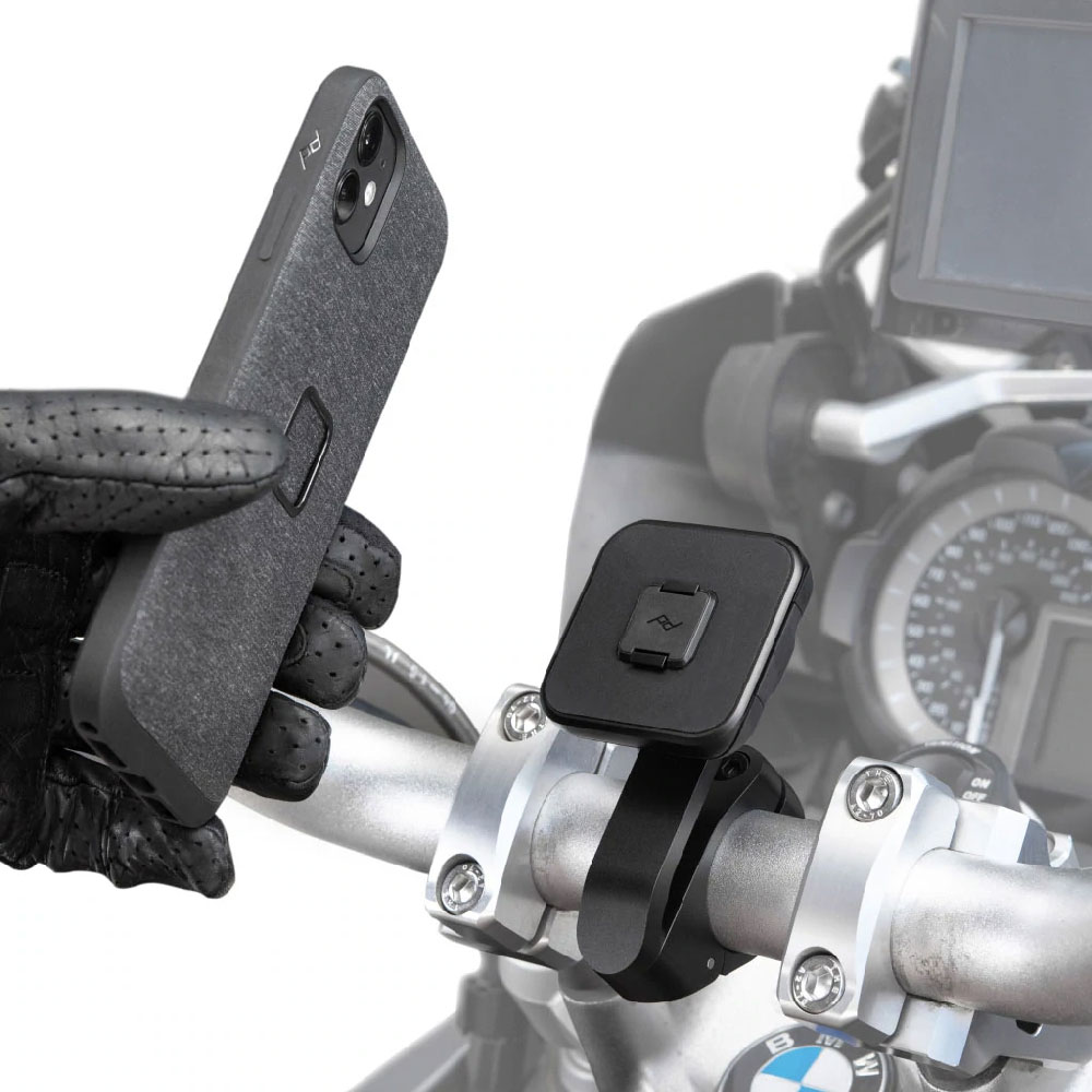 Peak Design Motorcycle Bar Mount | 46MMMABBK2